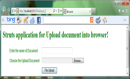 Application-1 : Creating a Simple Web Application with NetBeans IDE in Struts